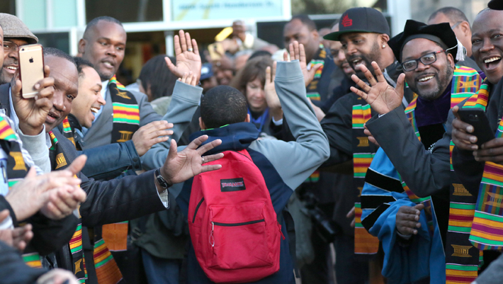 Hundreds Of Black Men Show Their Support For Students At South Shore ...