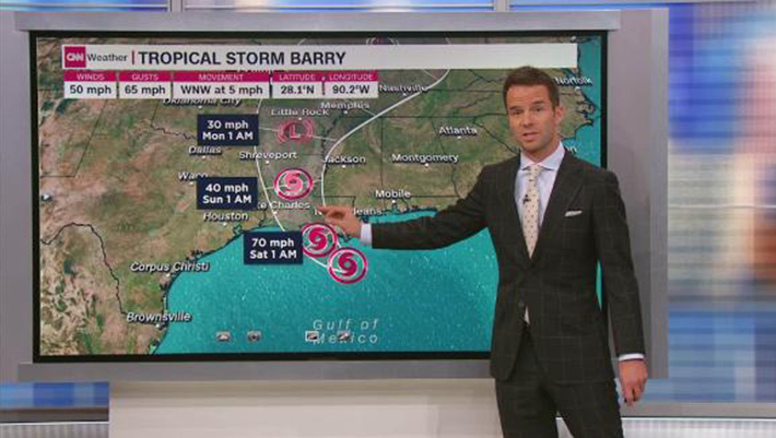 Barry Slightly Strengthens As It Crawls Toward Louisiana - The Seattle ...