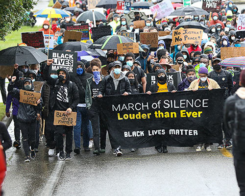 Thousands Turn Out For Black Lives Matter Silent March - The Seattle Medium